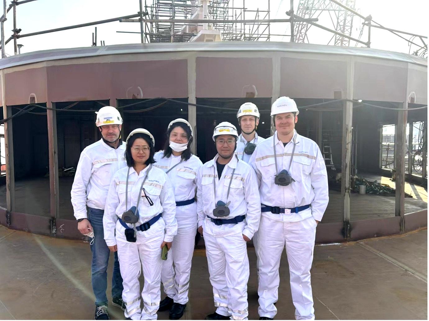 Latest update from the MAKINEN Newbuilding team at the CMHI Shipyard ...